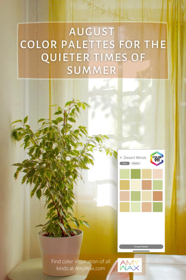 August Color Palettes for the Quieter Times of Summer