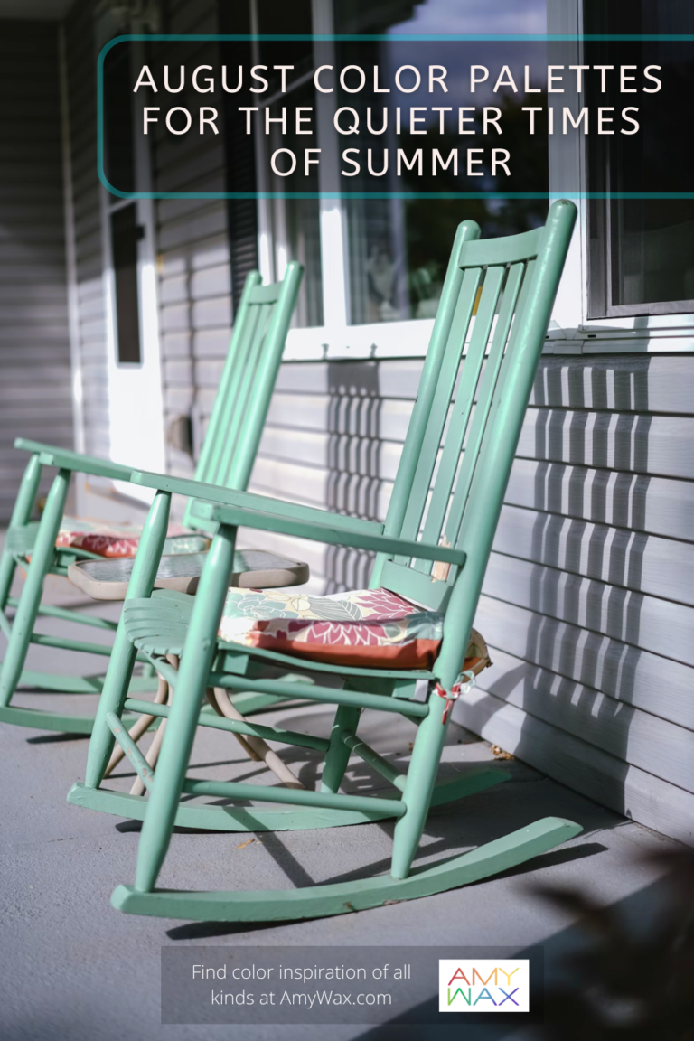 August Color Palettes for the Quieter Times of Summer