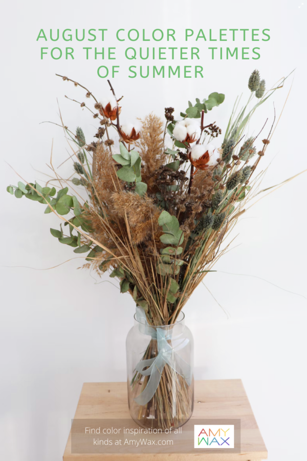August Color Palettes for the Quieter Times of Summer