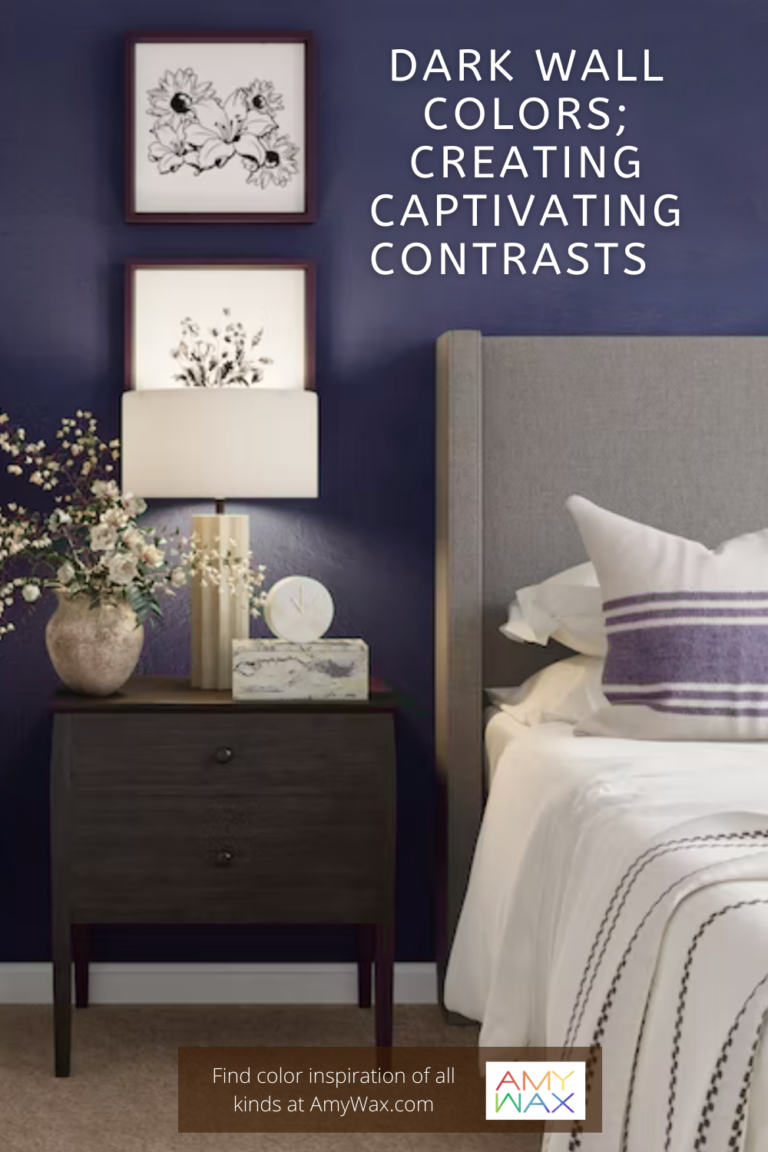 Dark Wall Colors; Creating Captivating Contrasts