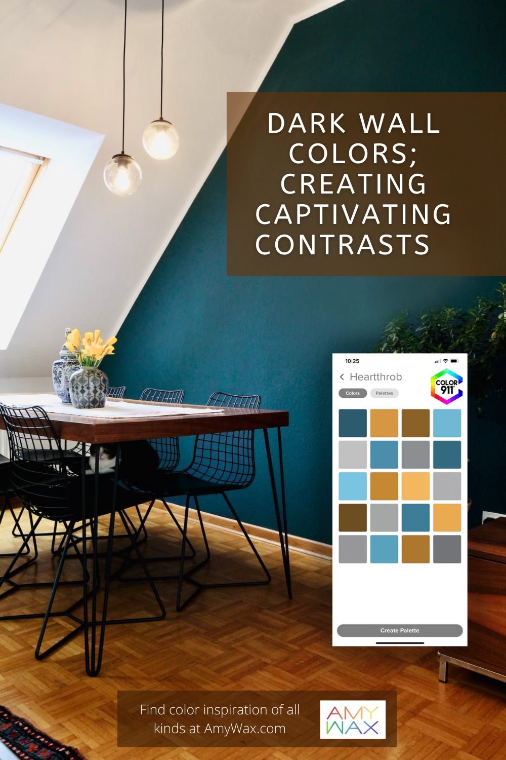 Dark Wall Colors; Creating Captivating Contrasts