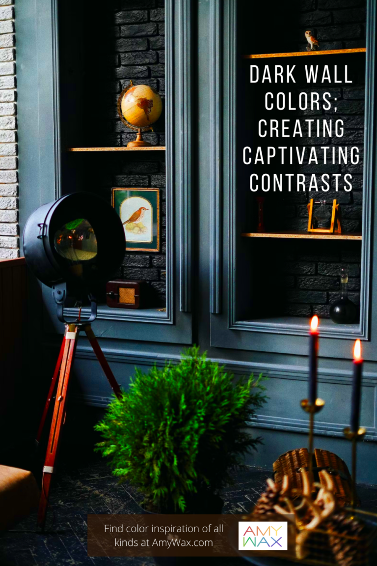 Dark Wall Colors; Creating Captivating Contrasts